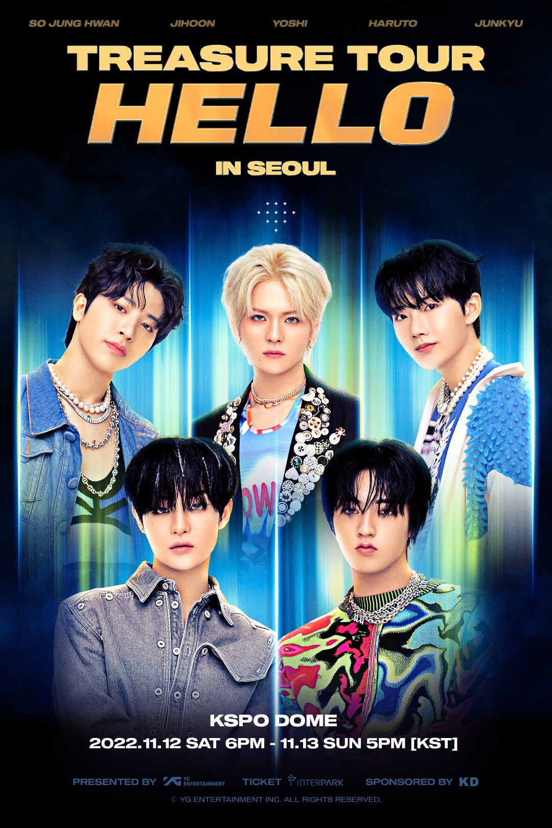 위버스 TREASURE 이미지 - 2022 TREASURE TOUR [HELLO] in SEOUL - UNIT POSTER #2