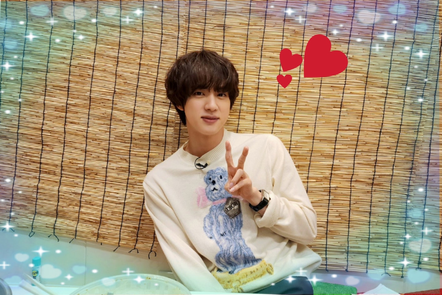 BTS Community Posts - JINくん💕おはよう～☀️ ヨンジさんの番組見ました～(*´ `*) JINくんお酒のせい？良く ...