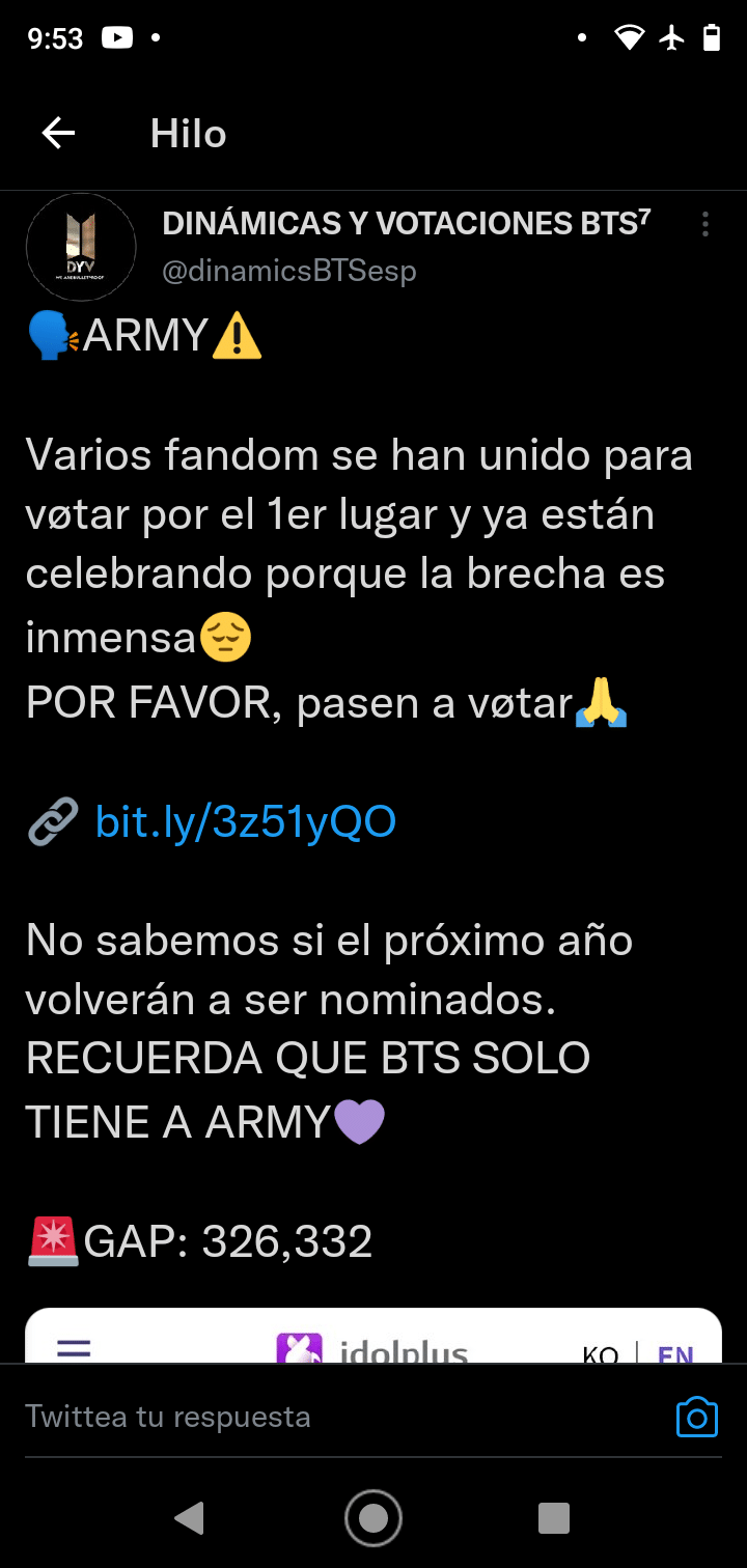 BTS Community Posts - https://global.idolplus.com/vote/NTJjNGI2YW