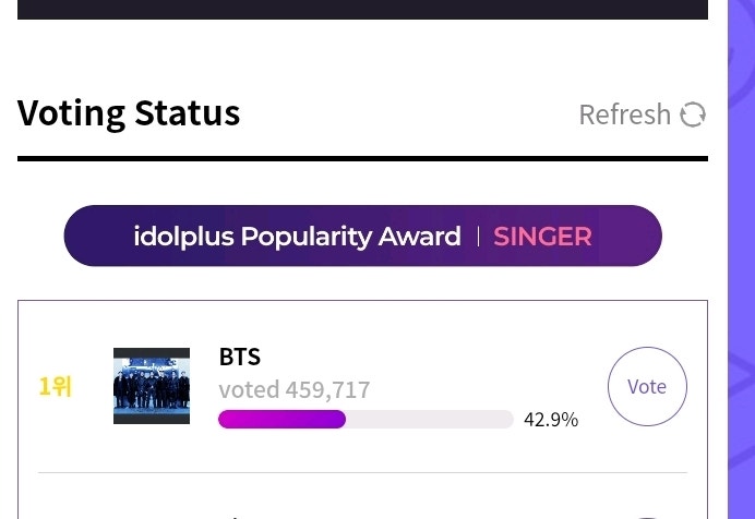 BTS Community Post - pasen a dejar su voto en idol plus si todavía no ...