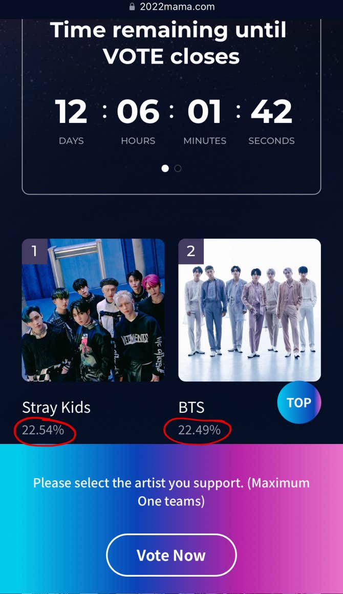 BTS Community Posts - ARMY!!! PLEASE go vote for BTS for the 2022 MAMA awards, we’re losing!! We ...