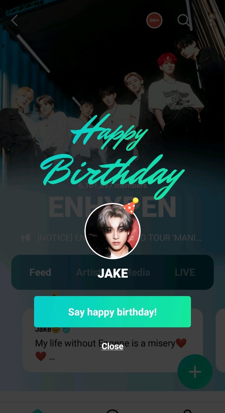 ENHYPEN Community Post - happy birthday Jake, my true love ️ I hope at ...