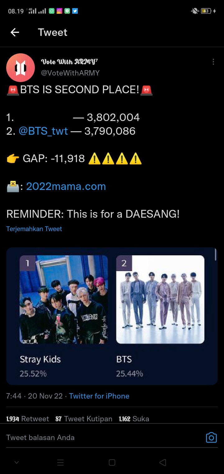 BTS Community Posts - ARMYs seriously where are you? It takes less than a minute to vote + one ...