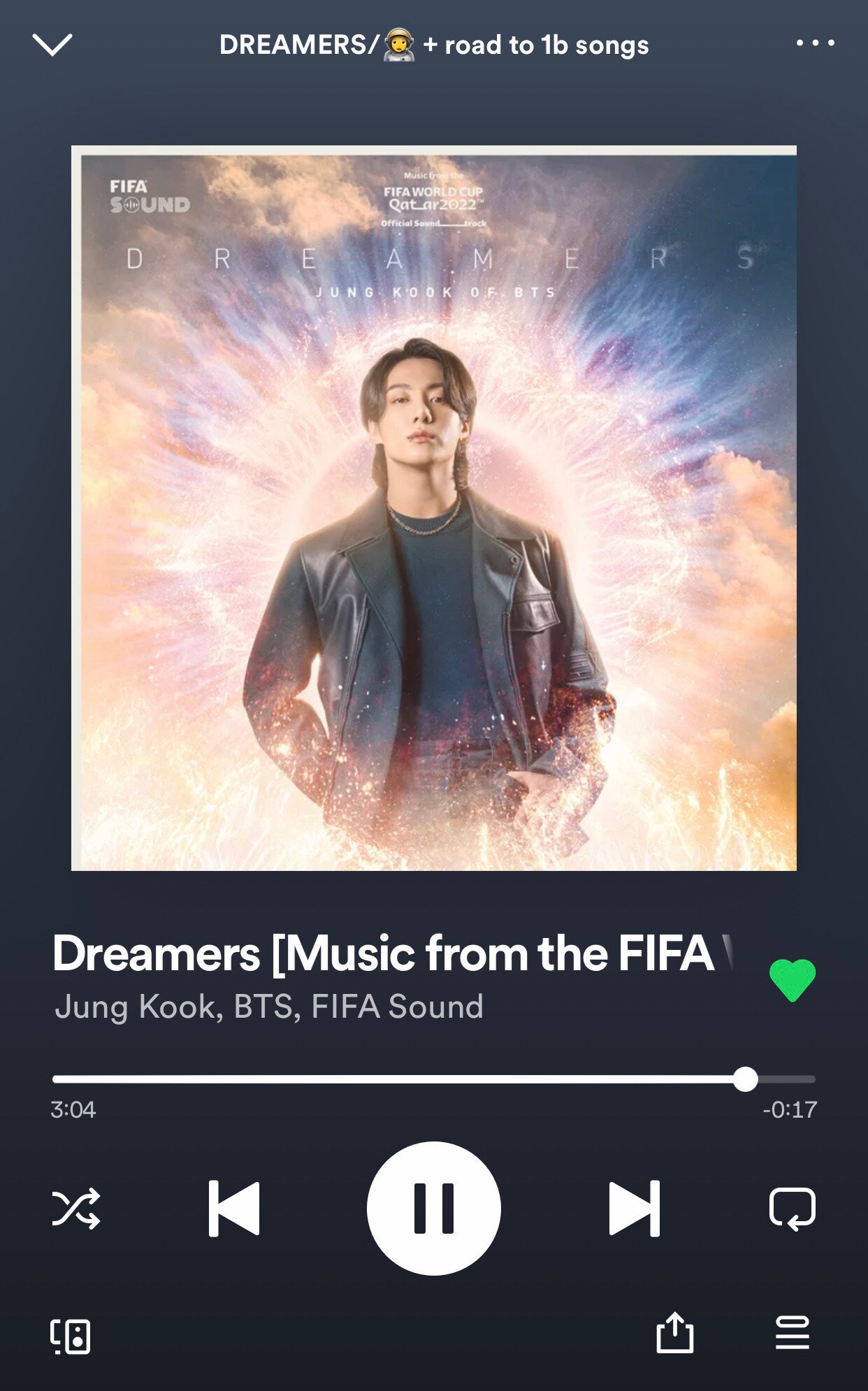 BTS Community Post - stream dreamers on spotify . we have only 3 hours of spotify tracking left ...