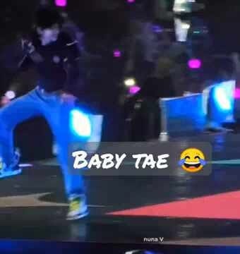 BTS Community Post - baby tae is very happy 🥰😊 ️