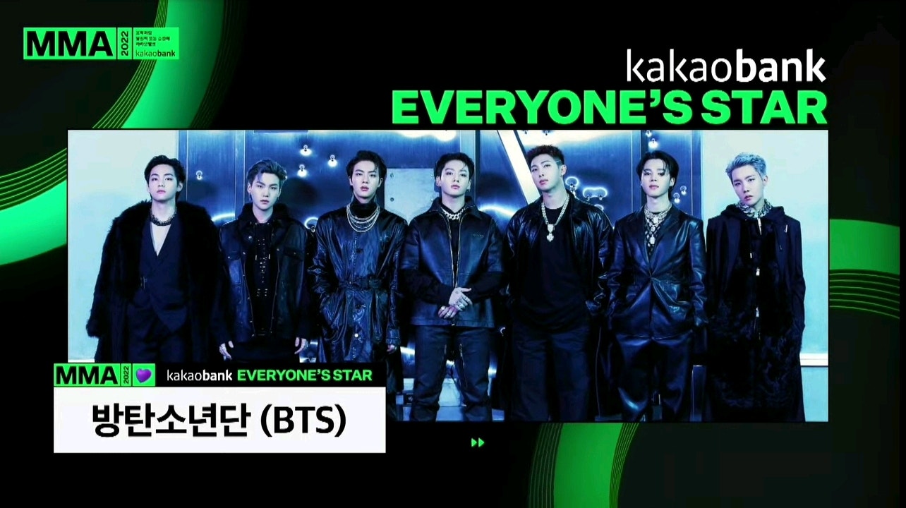 BTS Community Posts - 2022 MMA EVERYONE'S ARTIST - BTS ️🔥 CONGRATULATIONS ️🎉️