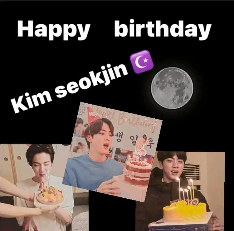 BTS Community Post - Feliz cumpleaños hermoso jin Te deseo lo mejor en ru vida