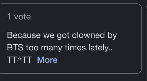 BTS Community Post - BTS is our clowns and ARMY we are their clowns