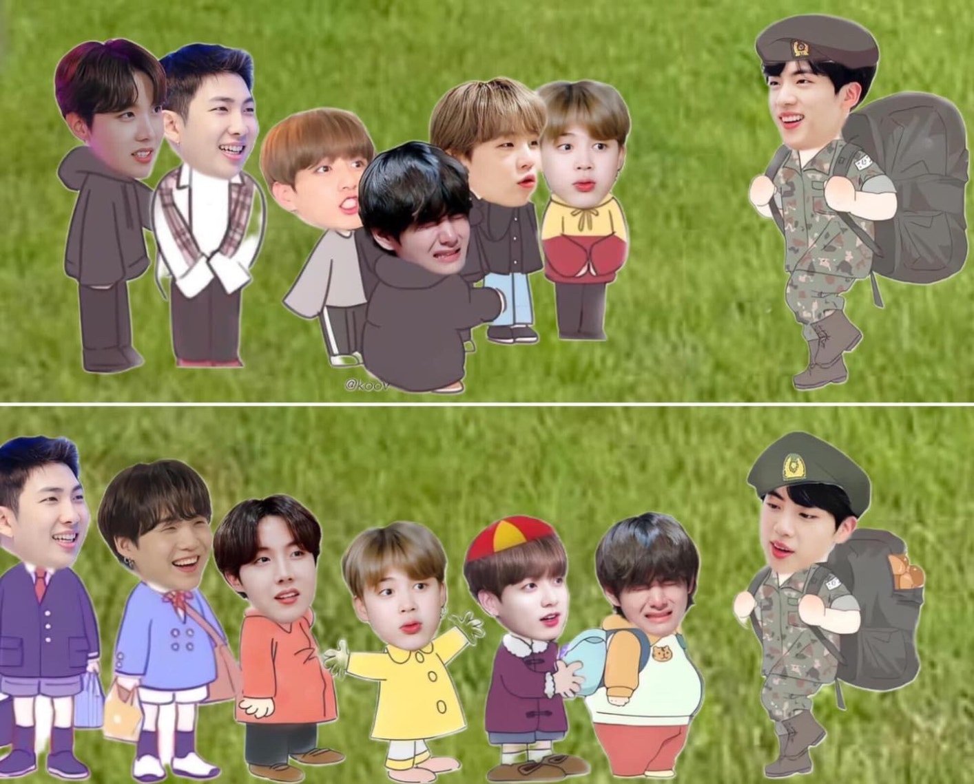 BTS Community Posts - Baby jin i love you miss u💜