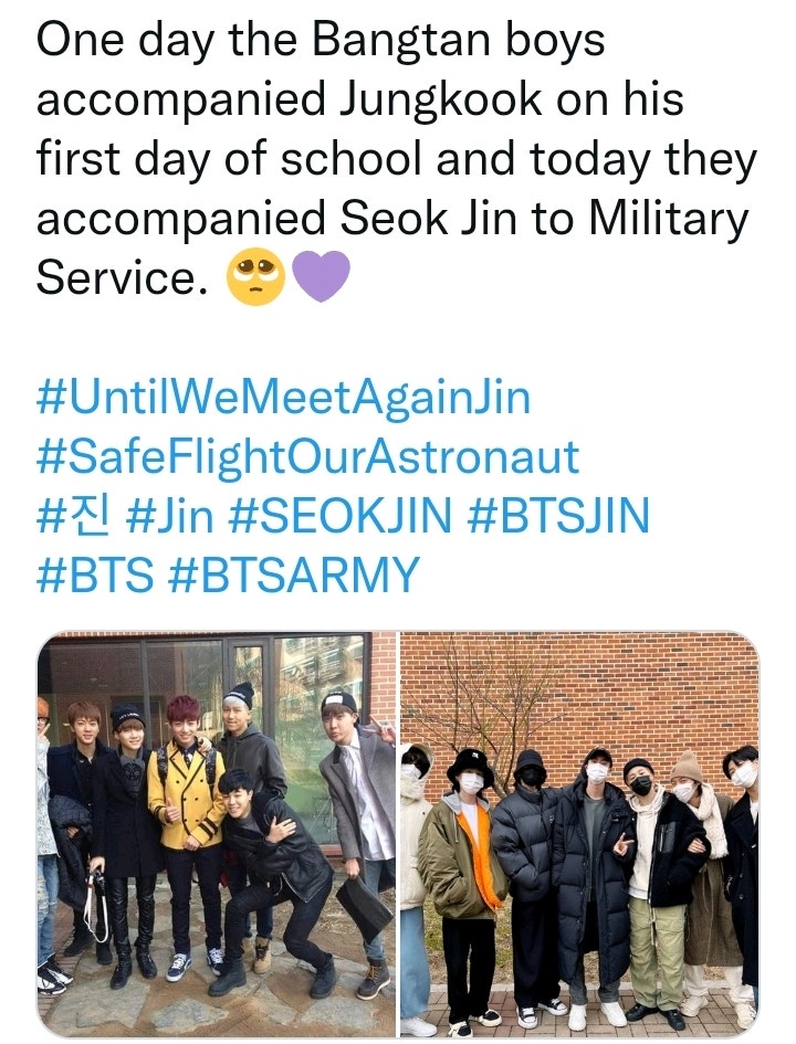 Bts Community Posts To Jin Indeed Very Deep And Emotional ๐๐งฟ Life