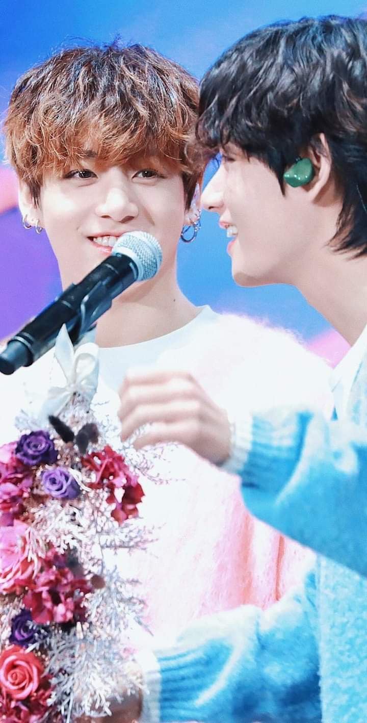 BTS Community Post - The way Jungkook looks at Taehyung and Taehyung looks at Jungkook is so ...