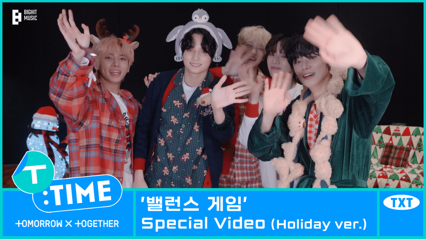 Weverse TOMORROW X TOGETHER Media - [T:TIME] ‘밸런스 게임’ Special Video (Holiday ver.) - TXT (투모로우바이투게더)
