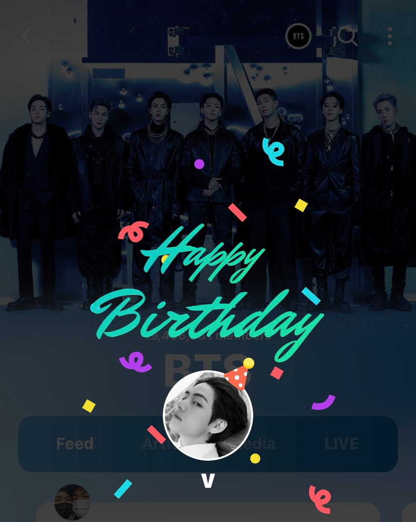 BTS Community Posts - Happy Birthday Tae!!!!!🐯🎊🎂🎉
