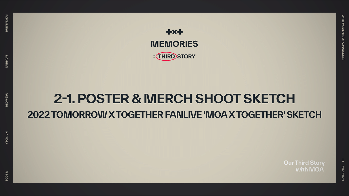 Weverse TOMORROW X TOGETHER Media - 2-1. [MOA X TOGETHER] POSTER & MERCH SHOOT SKETCH