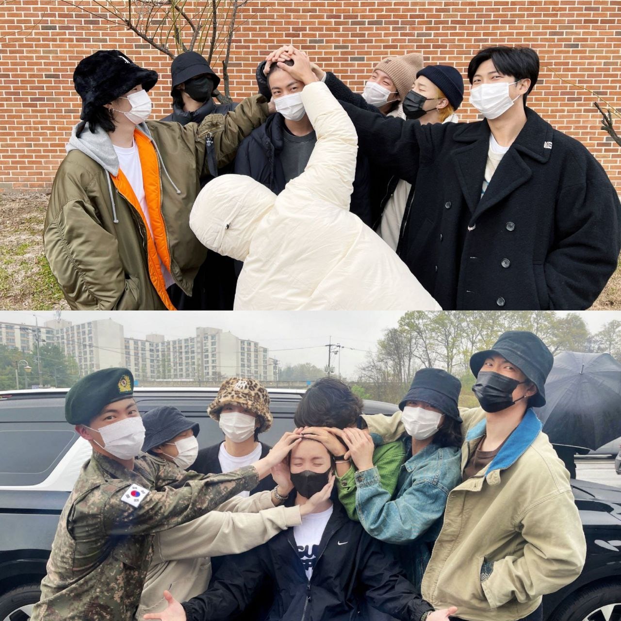 BTS Community Posts - December 13, 2022 Younger brother accompanies Jin ...