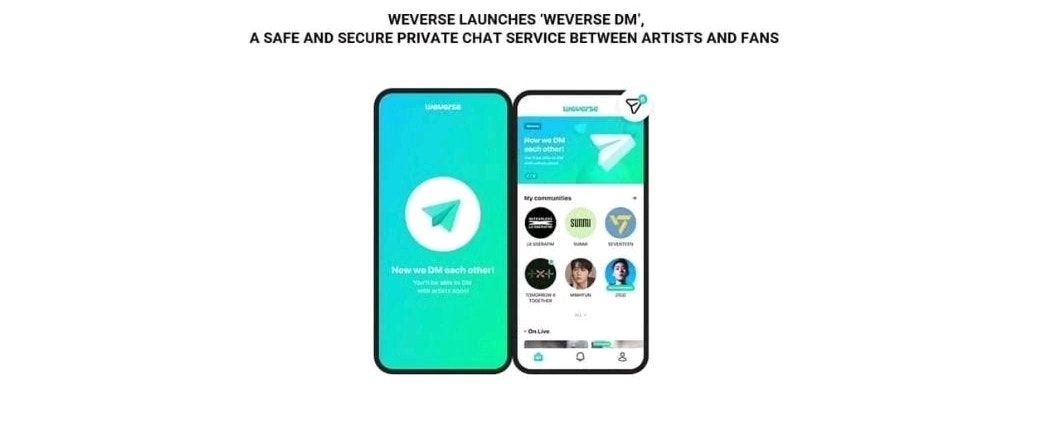 BTS Community Post - According to HYBE, Weverse will launch 'Weverse DM ...