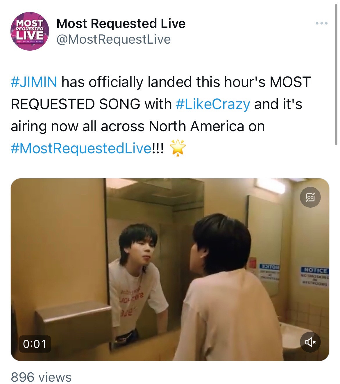 BTS Community Posts - #to_jimin Hearing you on the radio today!! Congrats Jimin! We are proud of ...