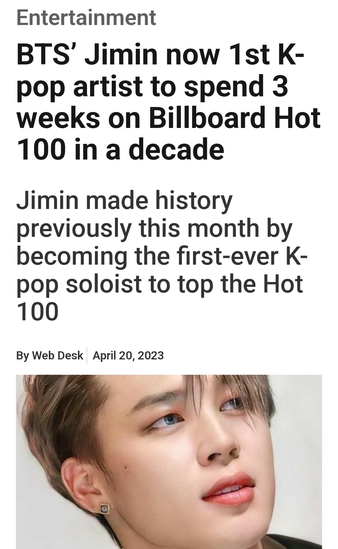 BTS Community Post - #TO_JIMIN and #ARMYS I think this is very impressive and very well deserved.