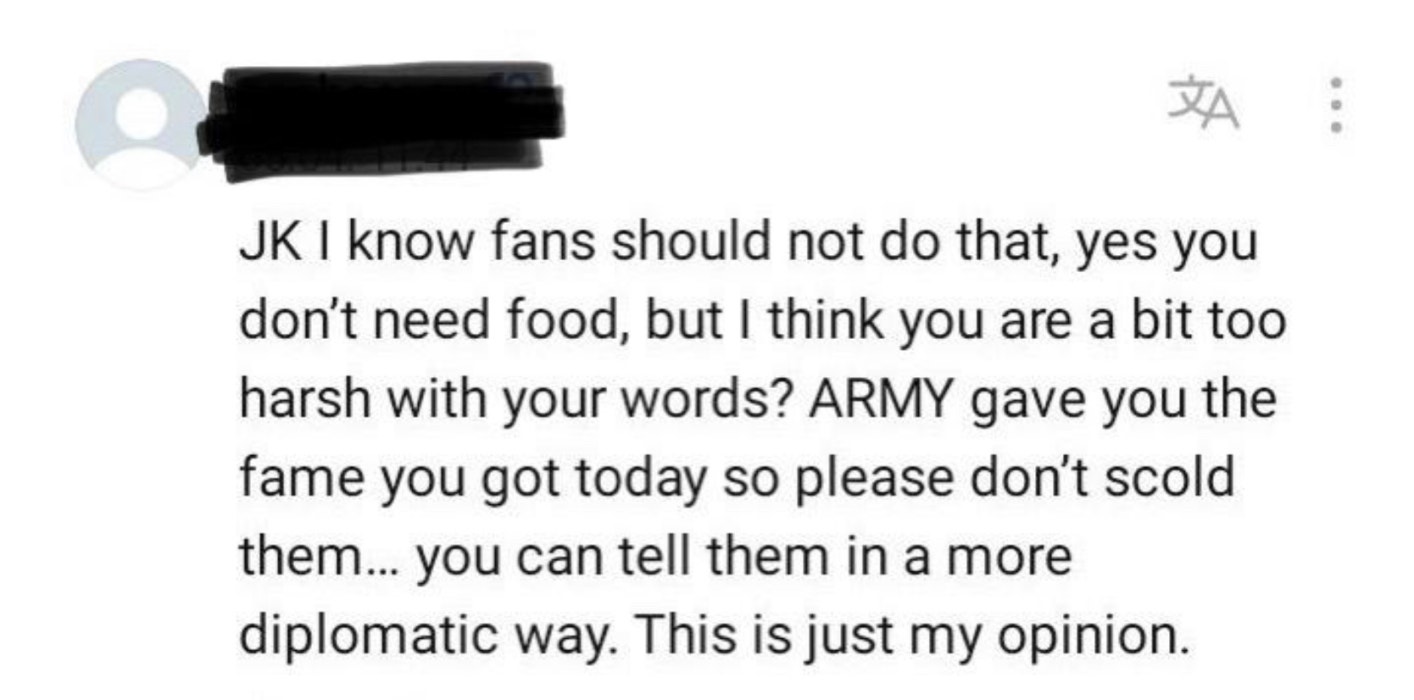 BTS Community Post - some need to stop thinking his being rude just ...