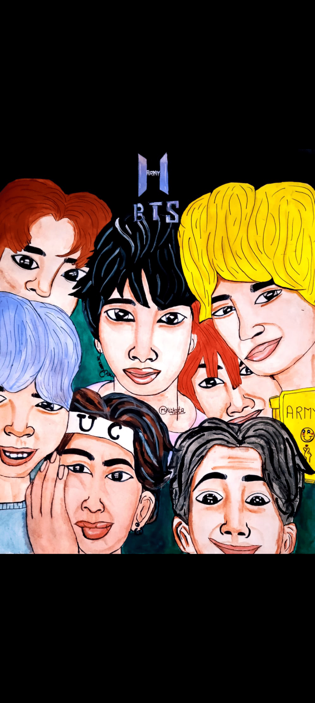 BTS Community Posts - army plz like my all painting post love u ️