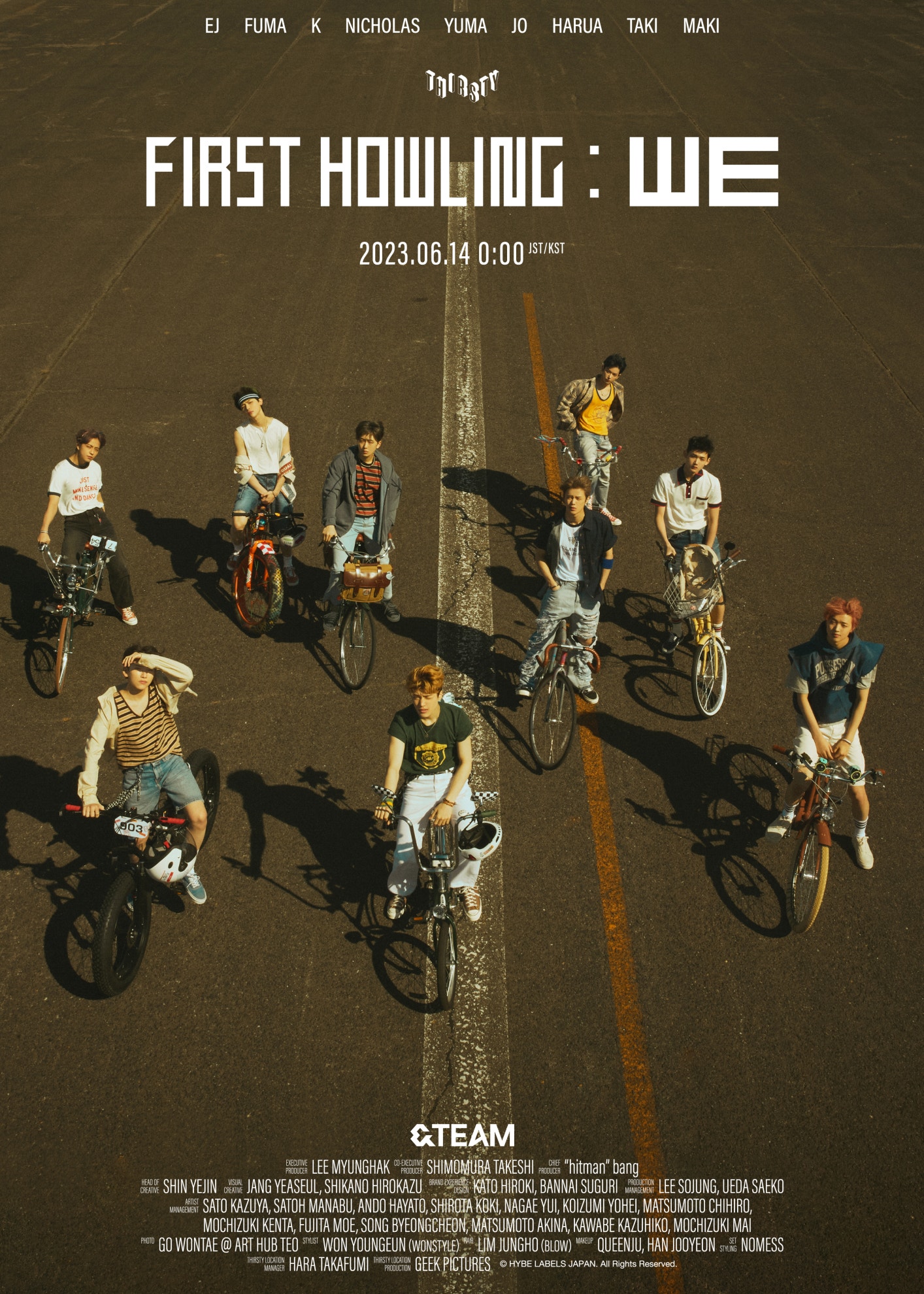 Weverse &TEAM Image - First Howling : WE Concept Poster - THIRSTY