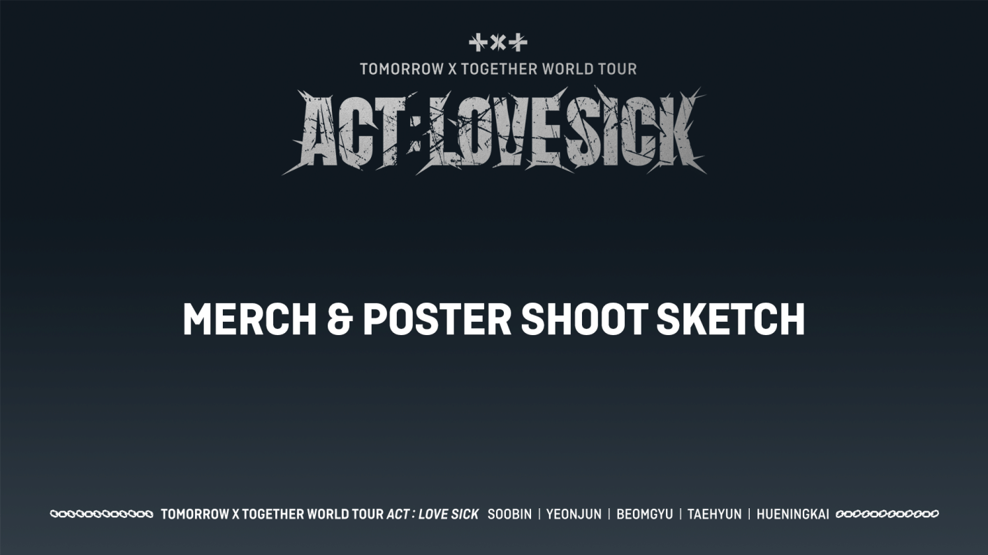 Weverse TOMORROW X TOGETHER Media - MERCH & POSTER SHOOT SKETCH