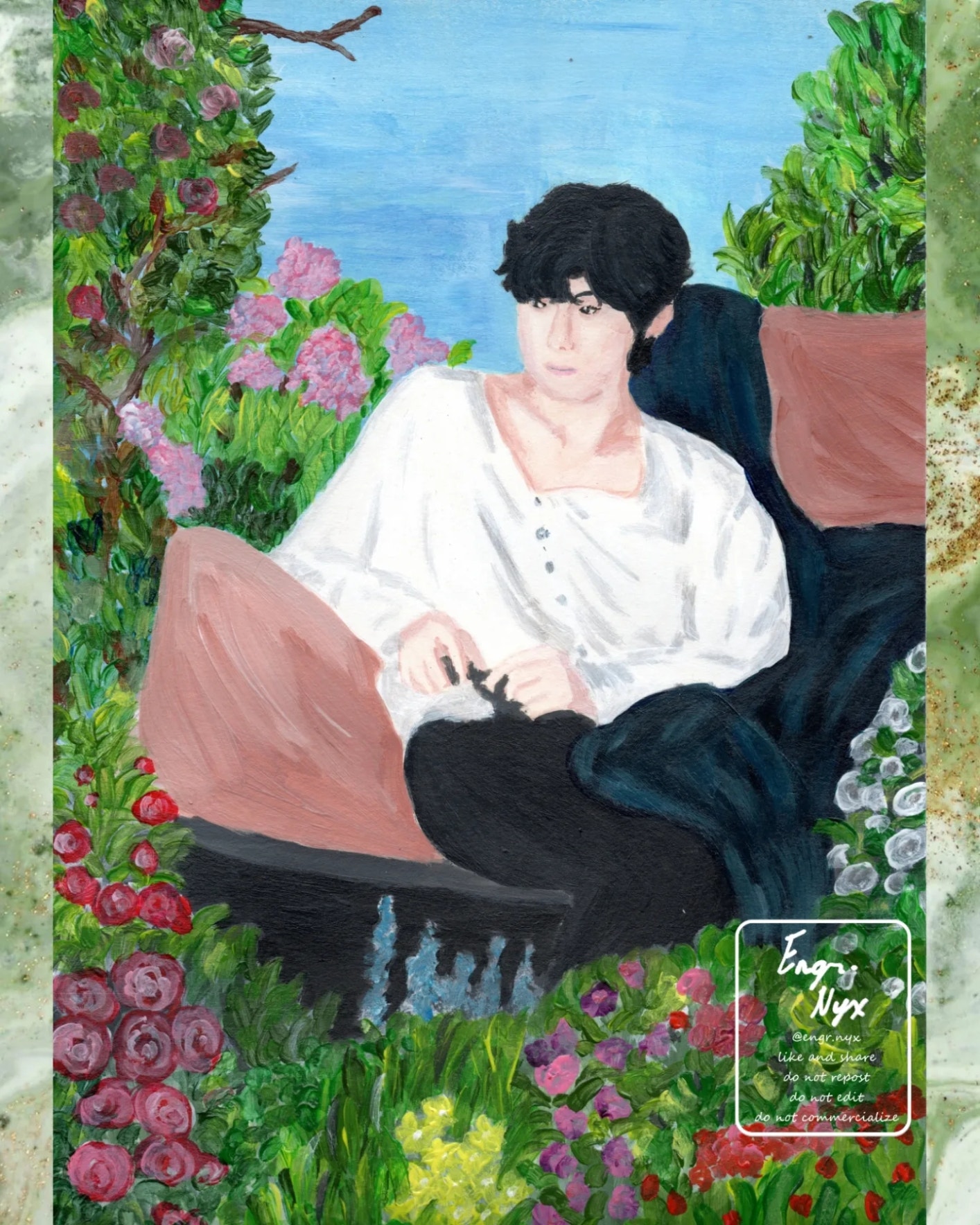 BTS Community Post - "Bloomed in a garden of loneliness, a flower that ...