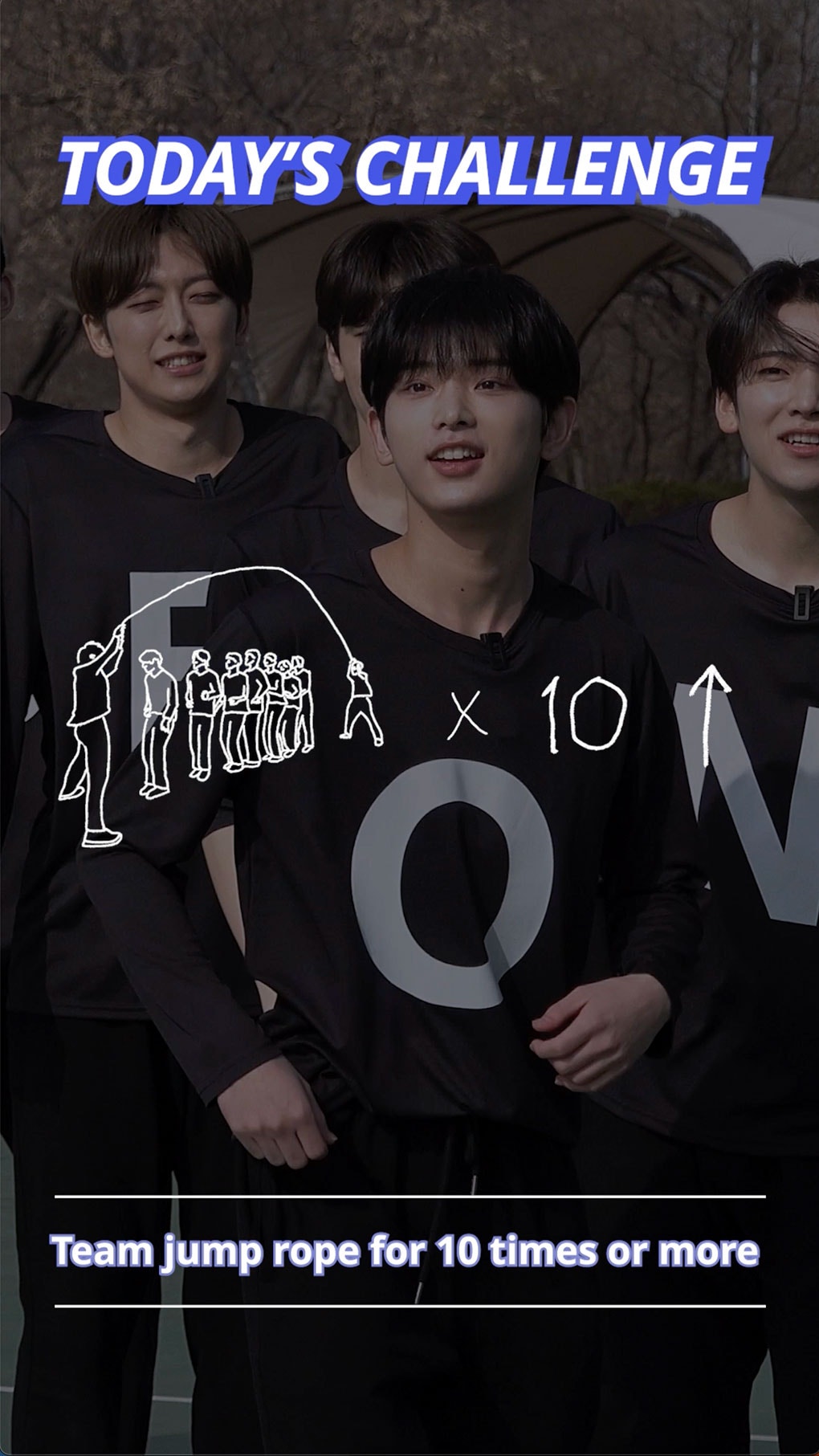 Weverse &TEAM Media - Group Jump Rope Challenge! | WE LINK! #andTEAM #shorts