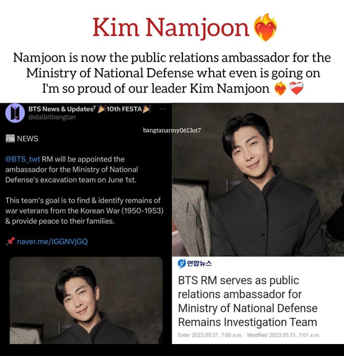 BTS Community Posts - Feeling so proud of Namjoon🫡 you are an amazing ...