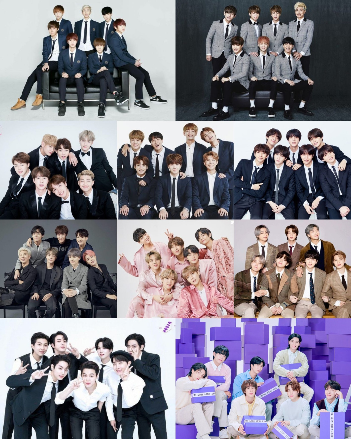 BTS Community Post - So adorable my bangtan boys ☺️😍😊 from 2014 to 2023 ...