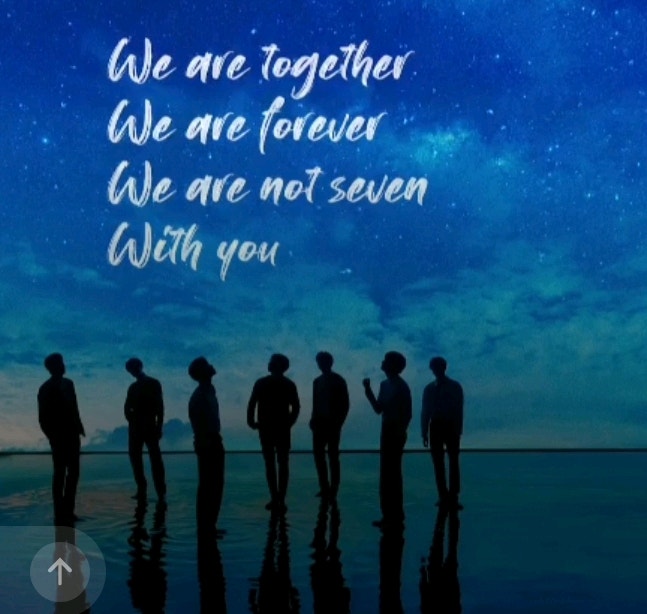 BTS Community Post - we are together we are forever we are not seven with you 💜💜💜💜