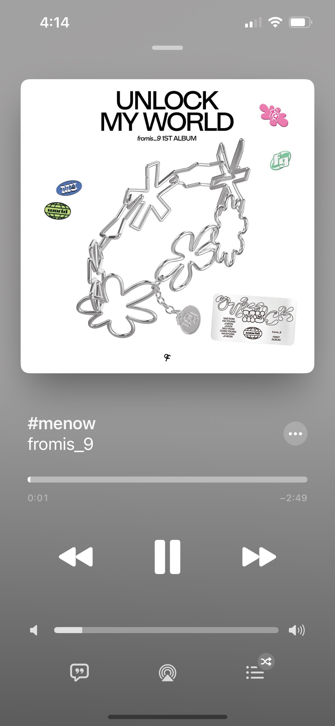 Fromis9 커뮤니티 포스트 아정말 너무 행복해요 이번 앨범의 모든 곡과 뮤직비디오가 너무 좋아요🥺 프로미스나인의
