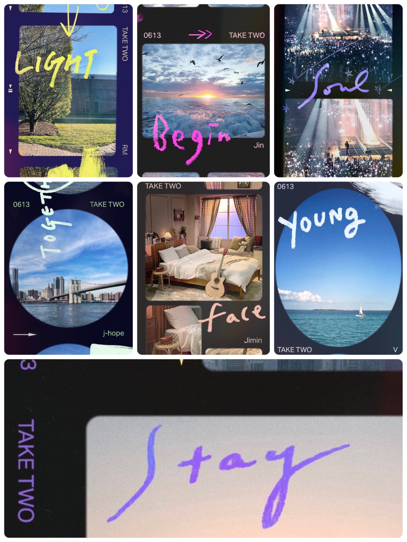 BTS Community Post - 🐨LIGHT→🐹BEGIN →🐱SOUL→🐿️TOGETHER →🐥FACE→🐻YOUNG→🐰 ...