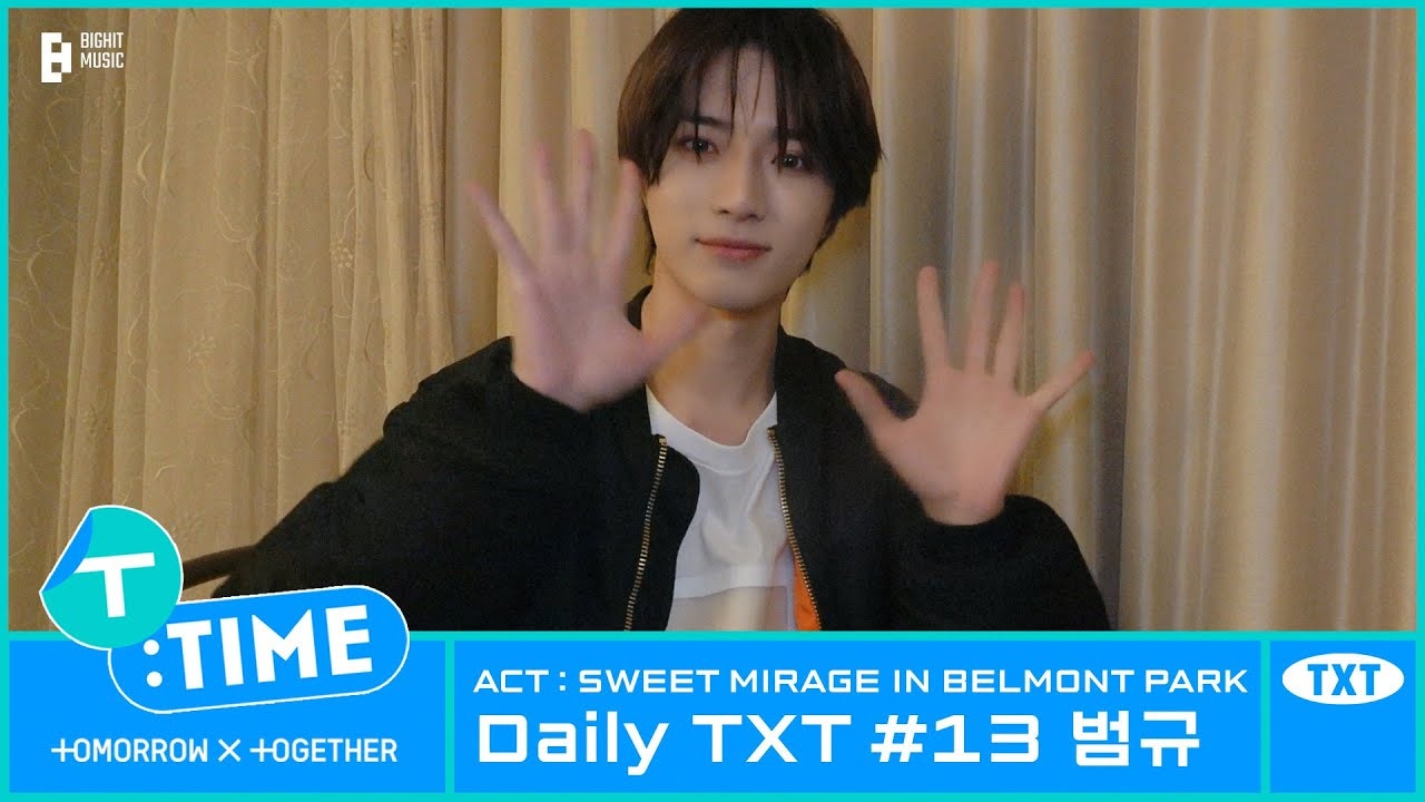 Weverse TOMORROW X TOGETHER Media - [T:TIME] Daily TXT #13 BEOMGYU in Belmont Park
