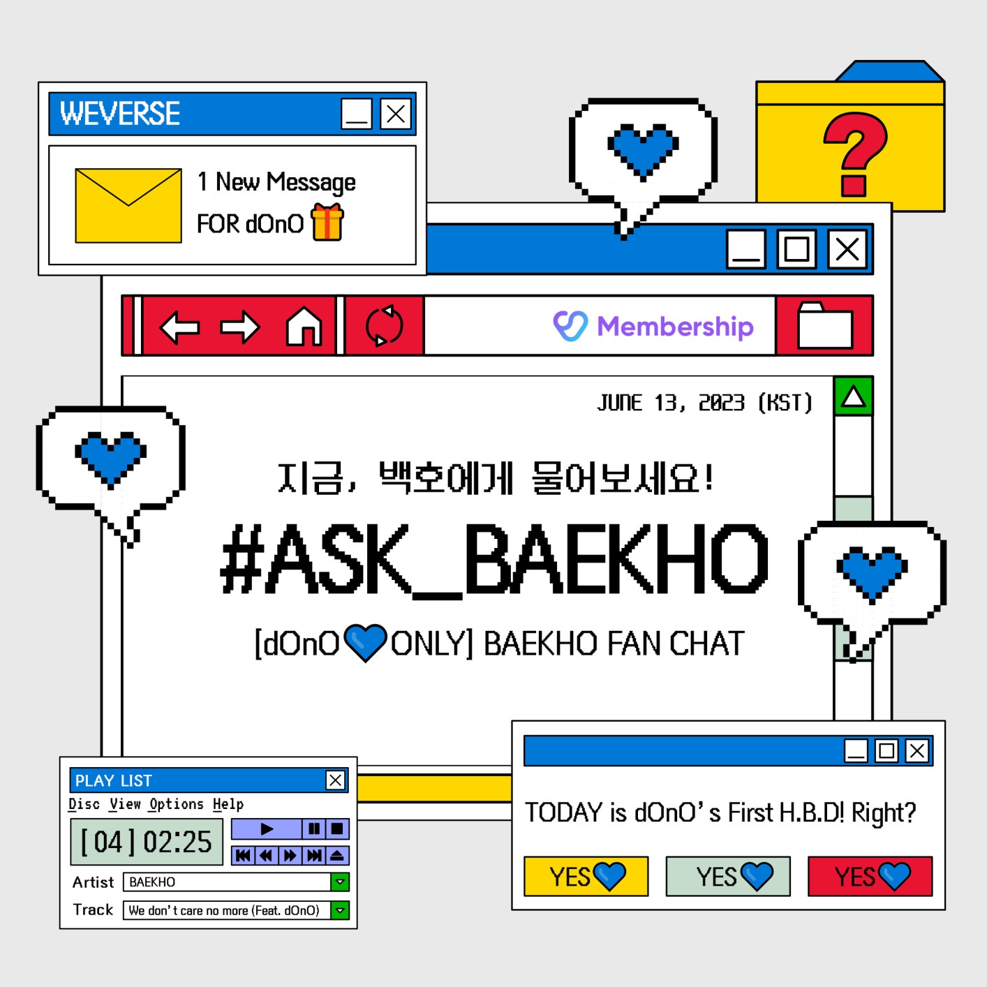 Weverse BAEKHO(KANG DONG HO) Image - [#ASK_BAEKHO] 백호(BAEKHO) FAN CHAT ...