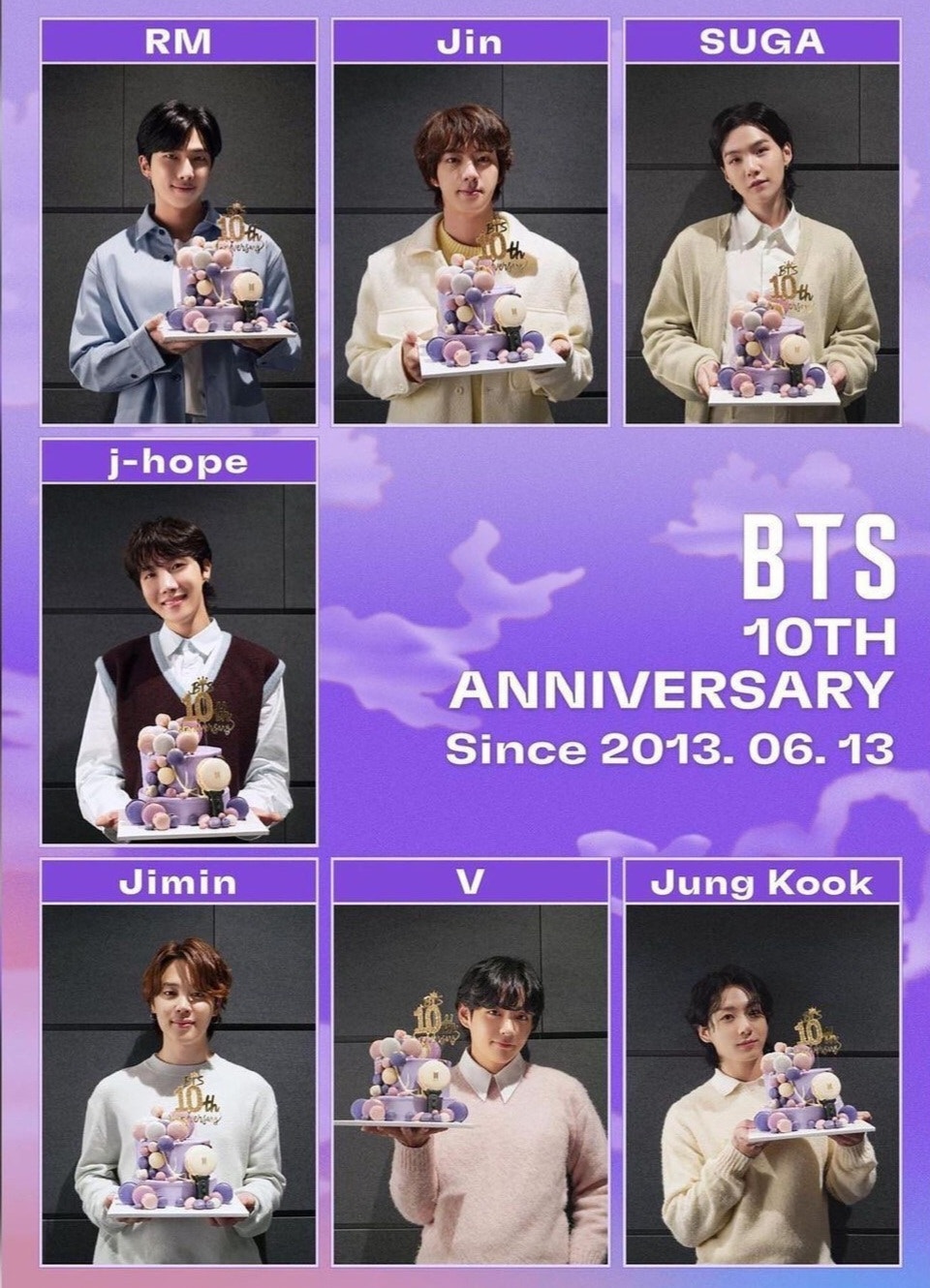BTS Community Posts - Happy 10th Anniversary ARMY 💜 BTS let's be ...