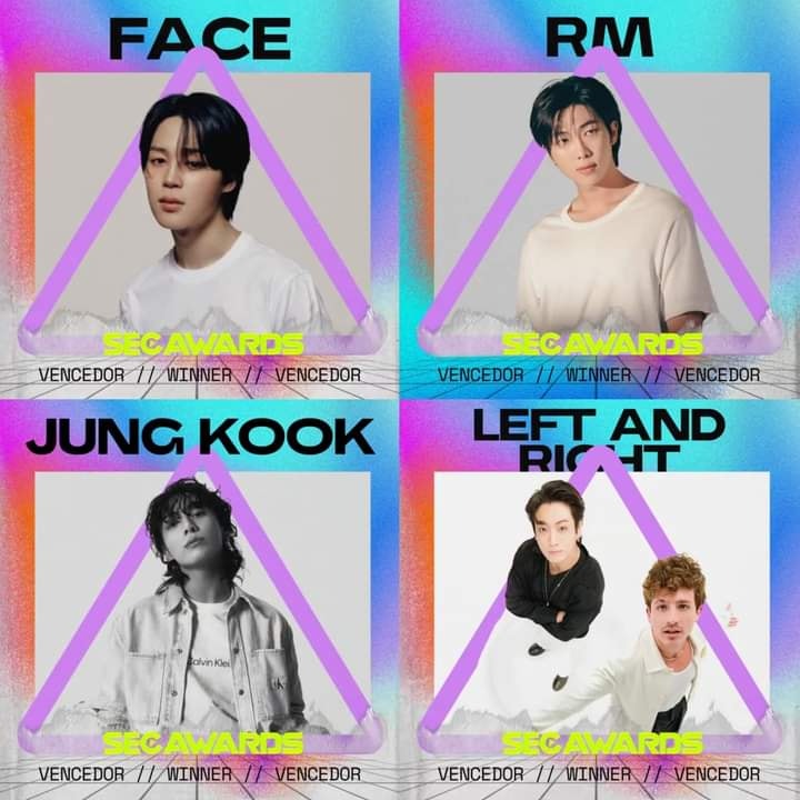 BTS Community Posts - Namjoon , Jimin and Jungkook “SEC AWARDS” 2023 Congratulations 🥳👏🏻 🏆 RM ...