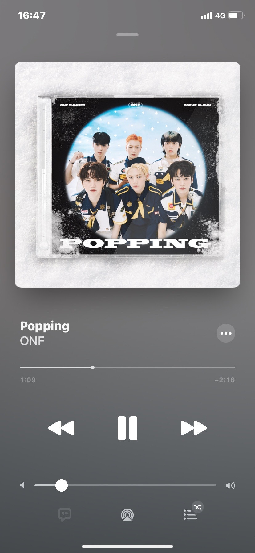 Onf Community Posts 이 앨범를 듣고싶는 계절이야🥰ㅎㅎ もうあついから、このアルバムがにあう💡 きいててすずしく