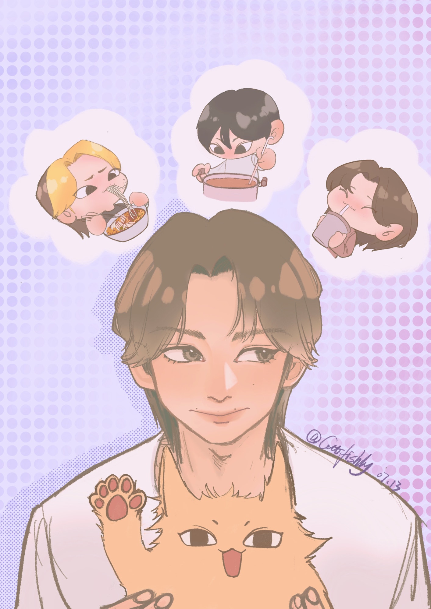 Seventeen Community Posts 今天画的俊 嘿嘿