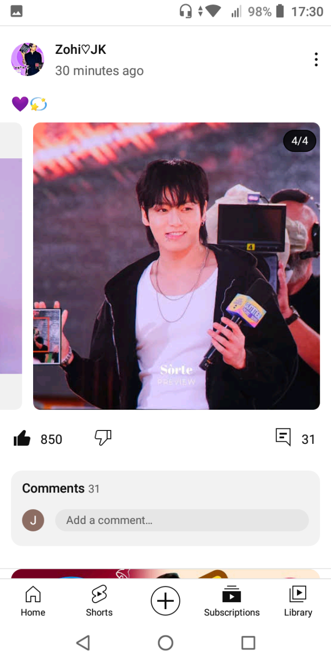 Bts Community Posts Jk💜🐰