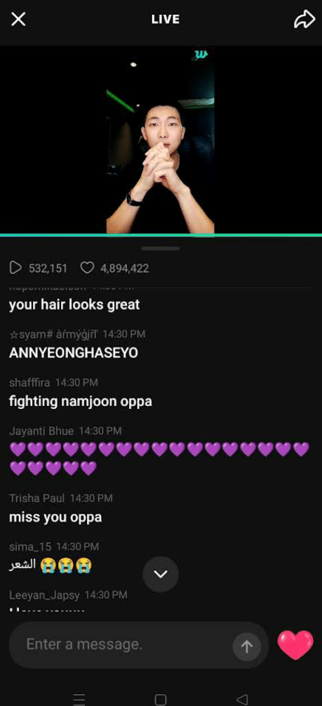 BTS Community Post - 💜💜🙆🐨🙆💜💜 Namjooniiiiii 🐨 Oppa Thankyou for a Amazing Live 🥰😍 You looking ...