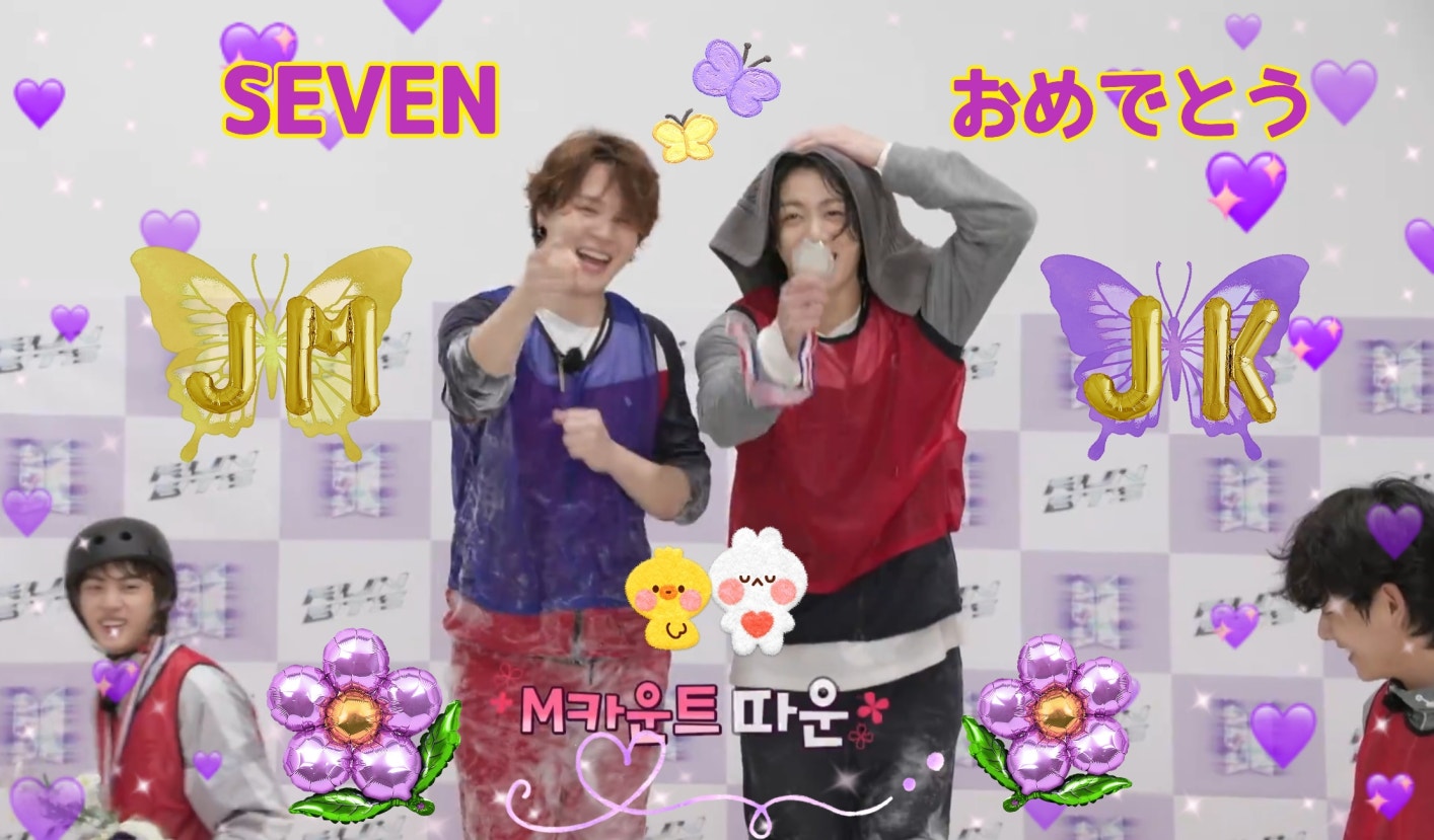 BTS Community Post - 제이케이💜M Countdown💜おめでとう💜 후후후😚💟🐥🐇💟 あっ！って思い出してデコレーション⭐💜 ジミニ인🌟パスワードは...😚💛 JK の ...