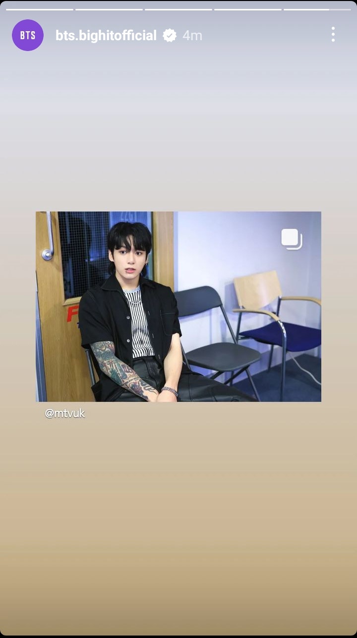 BTS 커뮤니티 포스트 - BTS Official Instagram Story | 230726 reposted MTV UK ...