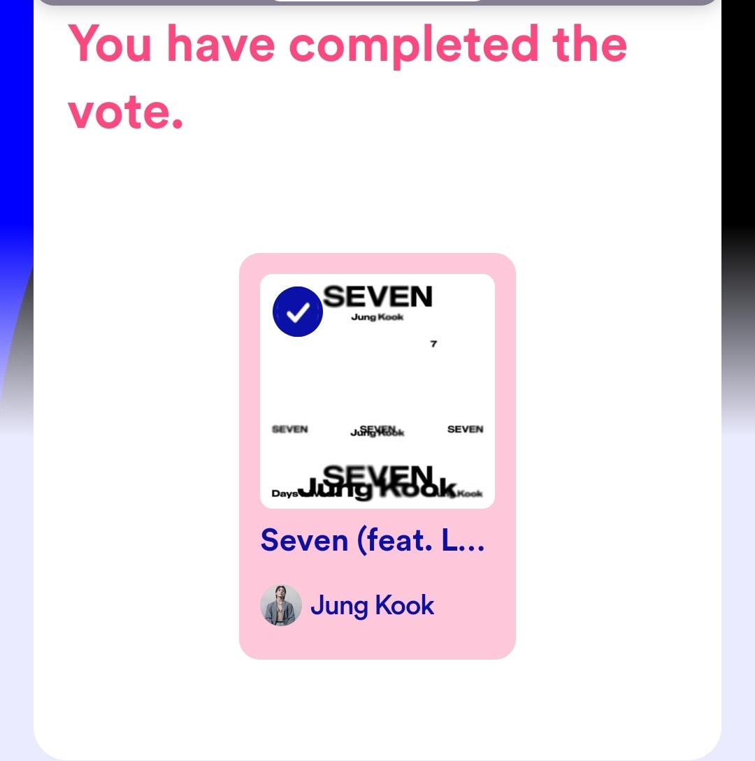 BTS Community Posts - #Seven is nominated on MCountdown global pre-voting this week, please cast ...
