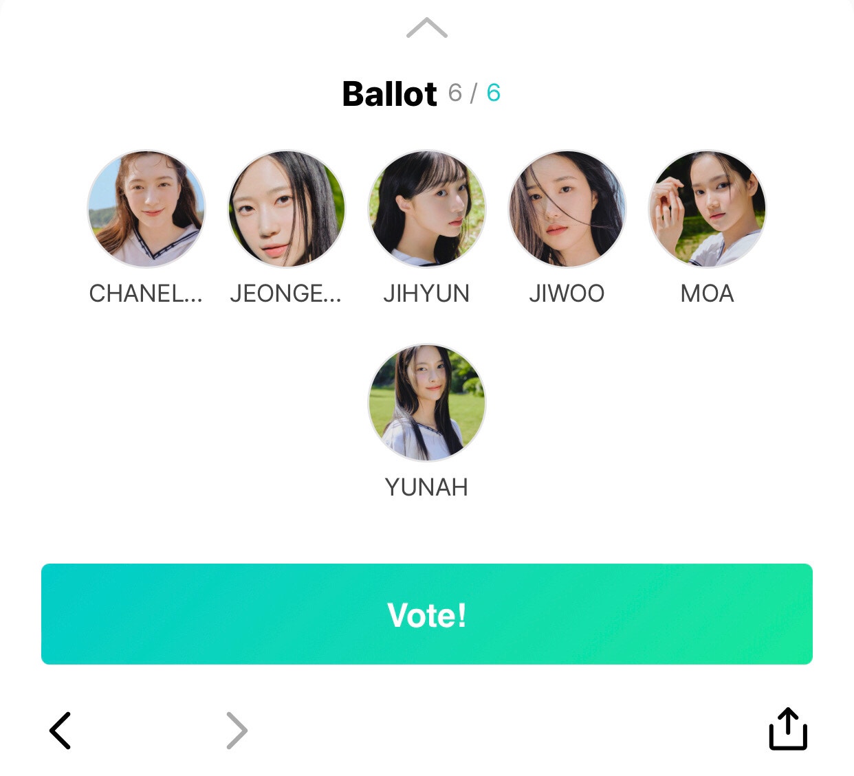 ILLIT Community Posts - My top6: (Pls tell me your top6😉) 1.Jiwoo 2.Jihyun 3.Yunah 4.Chanelle 5 ...