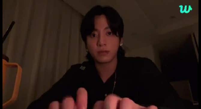 BTS Community Posts - jk on weverse live💜