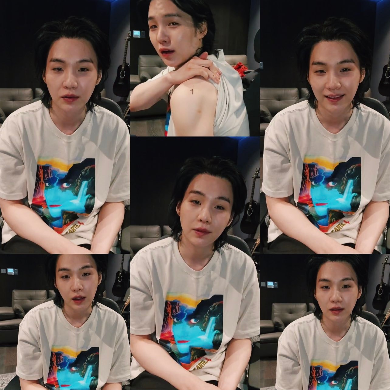 BTS Community Posts - Suga revealed his "7" tattoo at his D-Day The ...