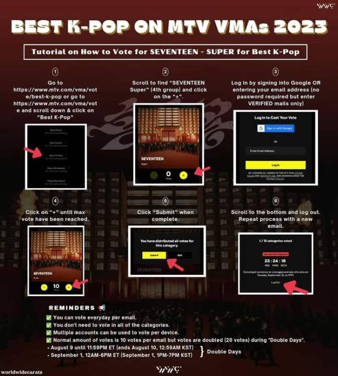 SEVENTEEN Community Posts - [VOTING] MTV VMAS — BEST K-POP VOTING ...