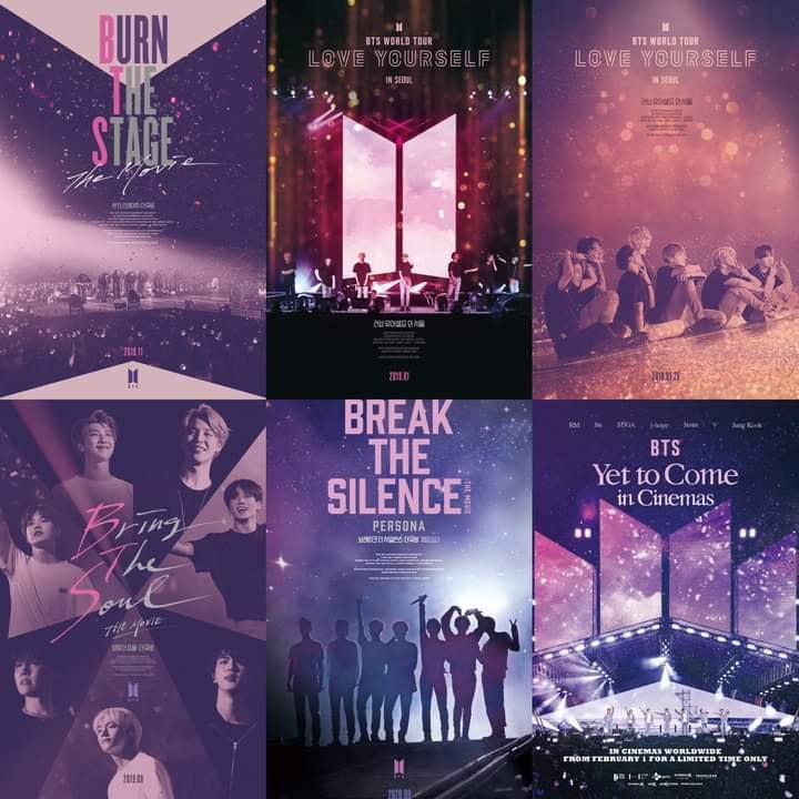 BTS Community Post - BTS In Cinemas Posters through the years : . Burn ...