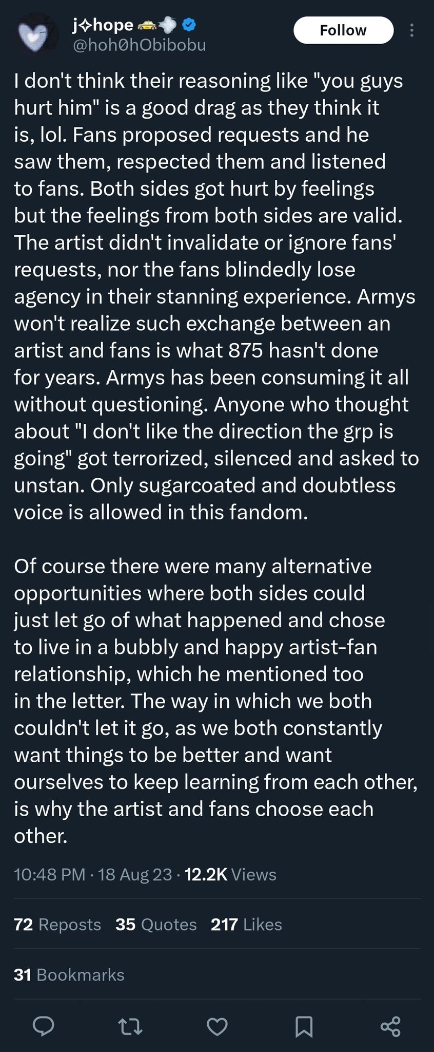 BTS 커뮤니티 포스트 - please armys report any hate post , go on tiktok and ...